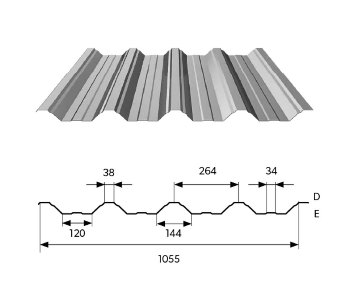 Trapecinis profilis T50 | Klinkera